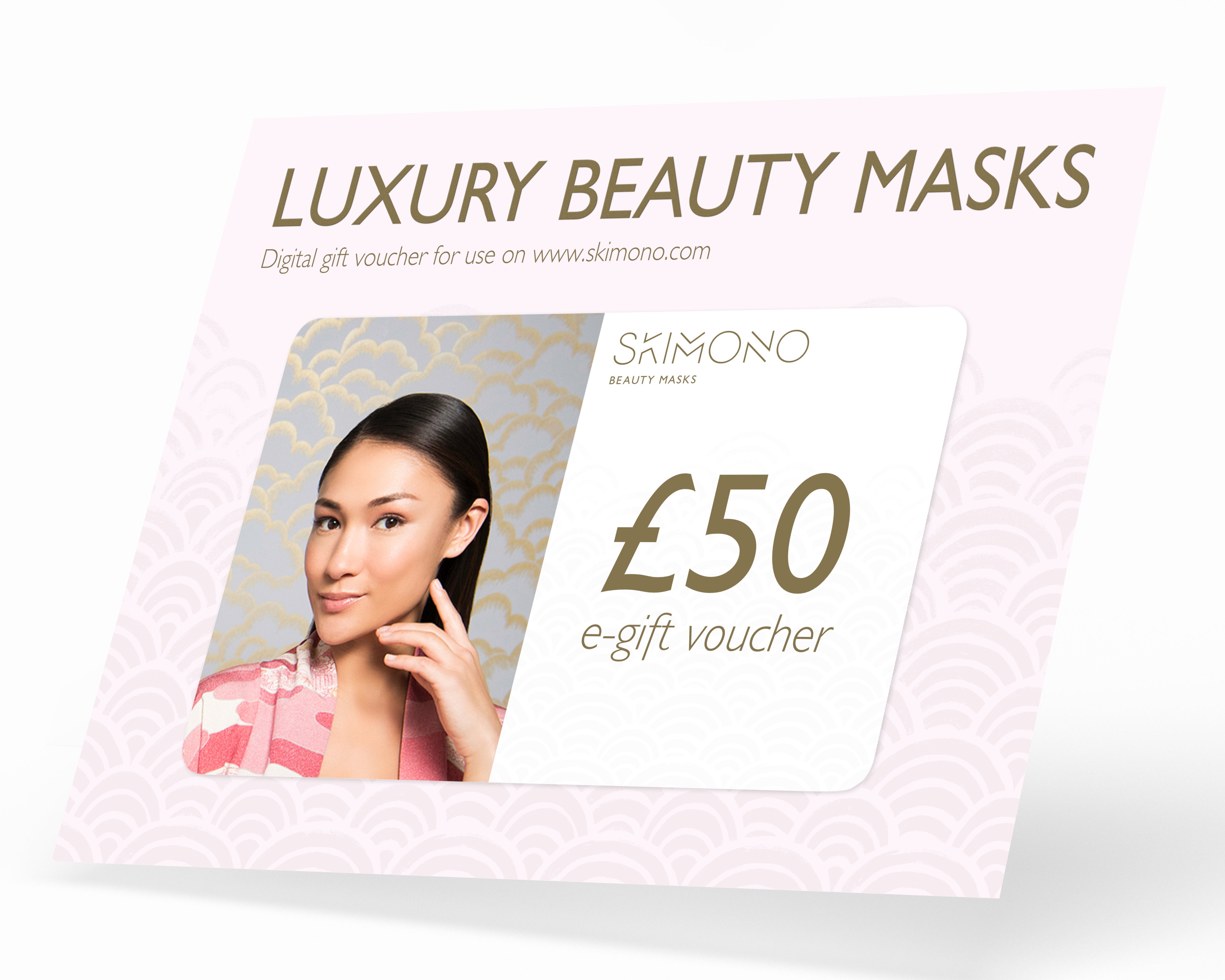 Skimono e-Gift Voucher | Luxury Sheet Face Masks
